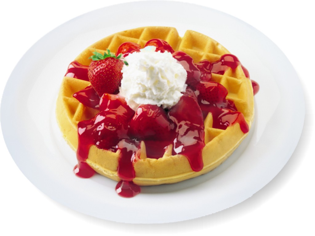 Carbon’s Large Waffle w Strawberry Topping | Procrece Harinas para ...